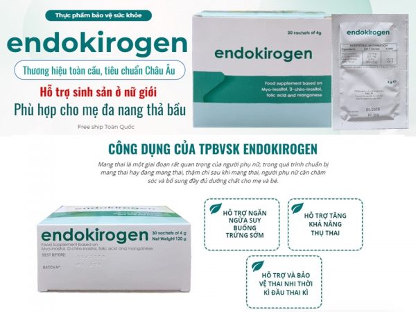 Thuốc Endokirogen Có Tốt Không? Mua Ở Đâu? Giá Bao Nhiêu